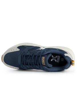 Zapatillas munich runar 05 marino gris de hombre.