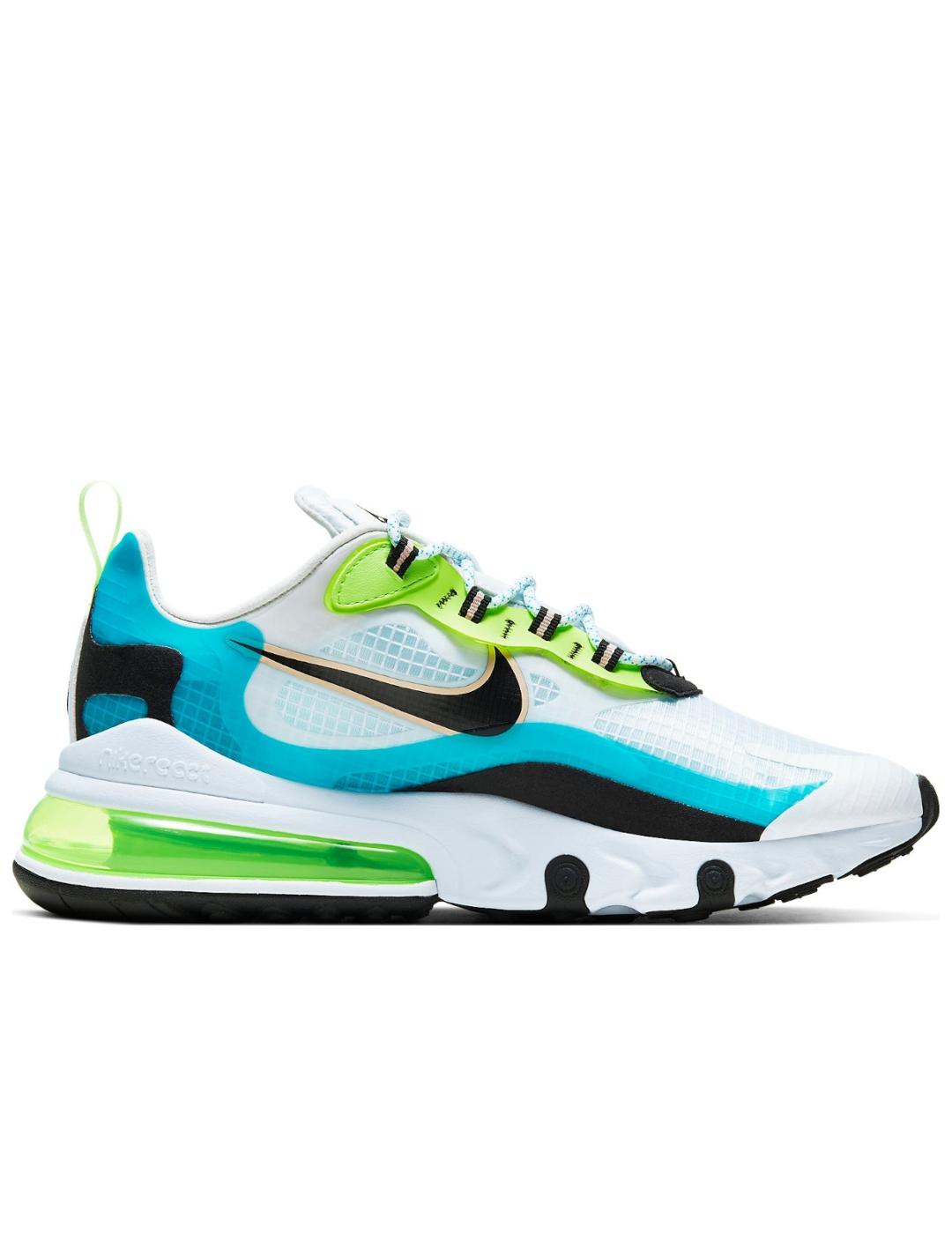Zapatillas nike air max 270 react se blanco azul de homb Zapatillas nike air max 270 react se blanco azul de homb